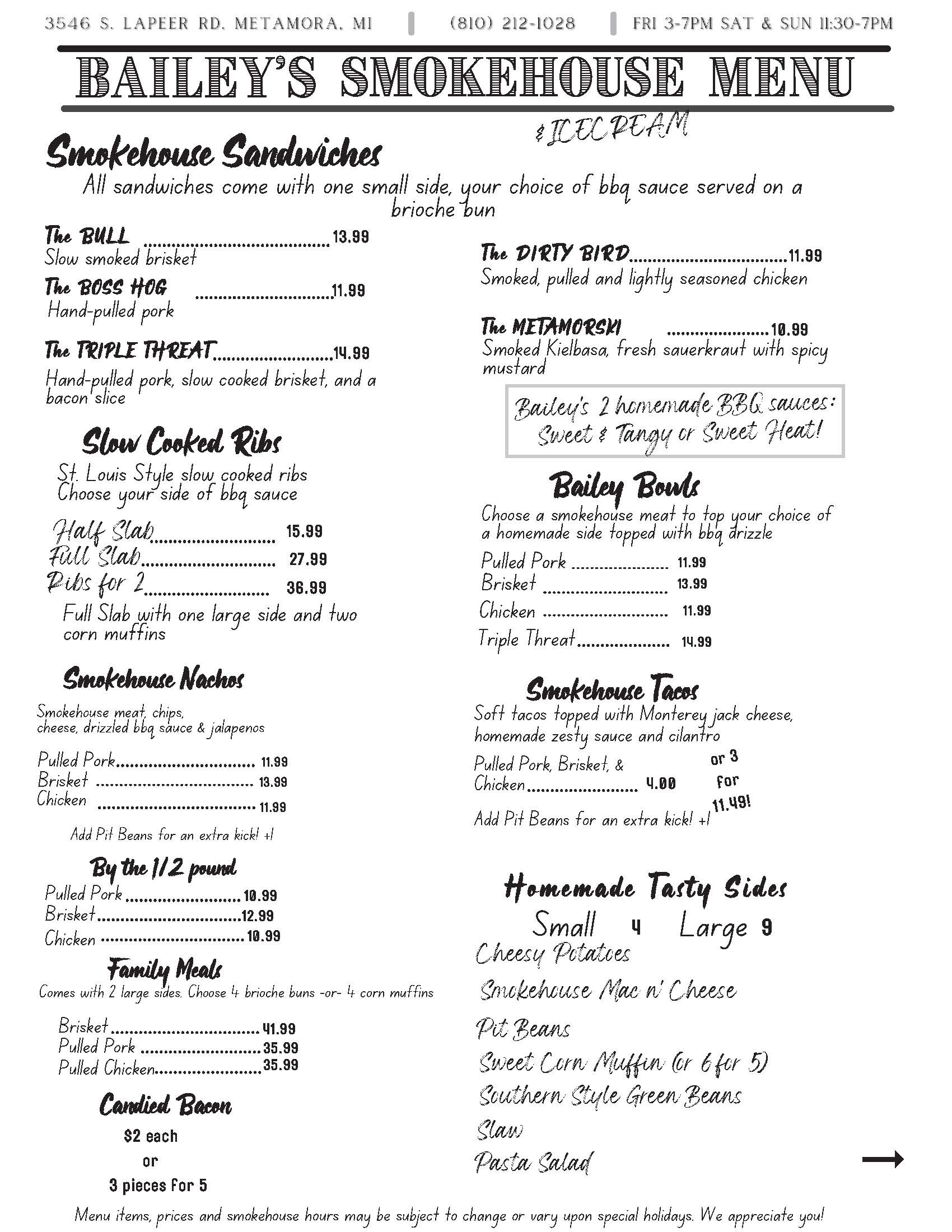 Smokehouse – Baileys of Metamora